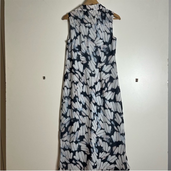 CAbi | Dresses | Cabi Cloudy Sky Maxi Shirt Dress Button Up 5382 Small ...